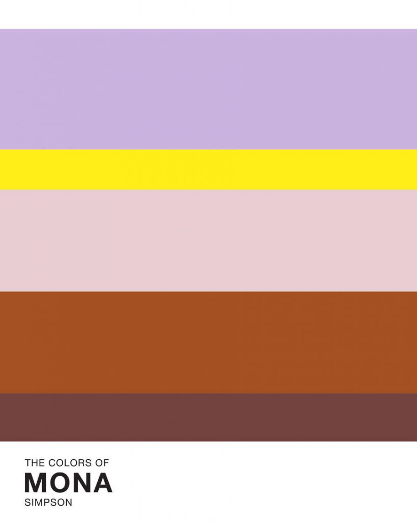 Los personajes de "Los Simpsons" en paletas de colores al estilo ...