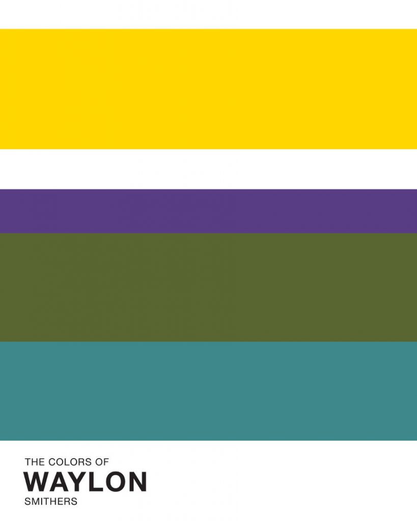 Los personajes de "Los Simpsons" en paletas de colores al estilo ...