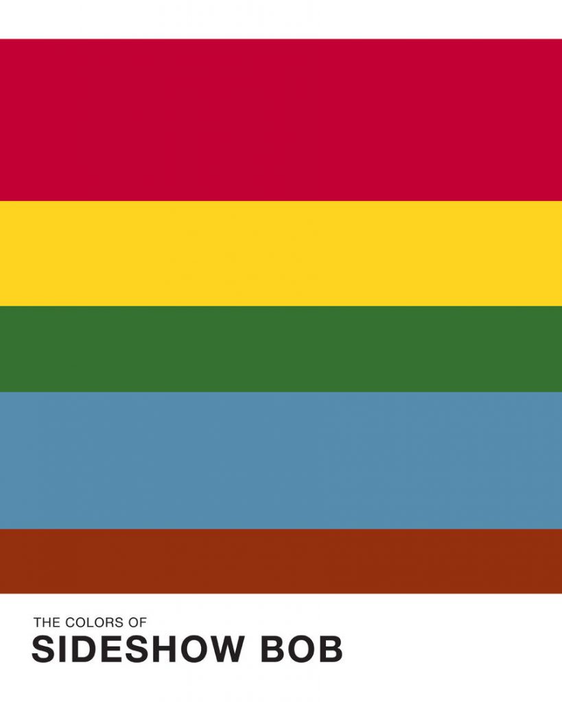 Los personajes de "Los Simpsons" en paletas de colores al estilo ...