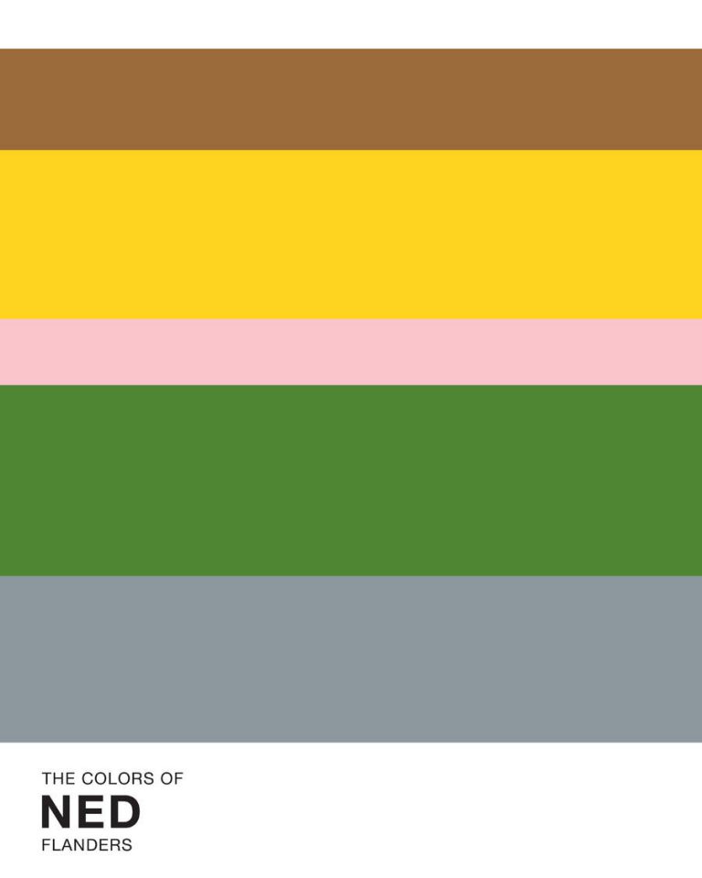 Los personajes de "Los Simpsons" en paletas de colores al estilo ...