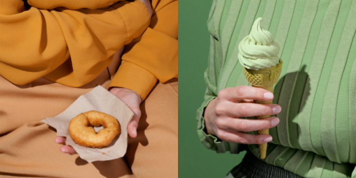 Esta fotógrafa combina la ropa de los modelos con comida - La Criatura ...