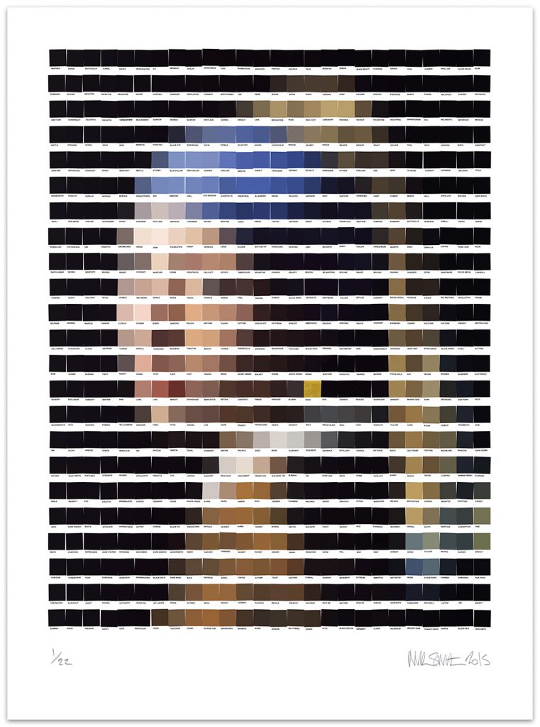 Nick Smith, el artista que recrea obras de arte con colores Pantone ...