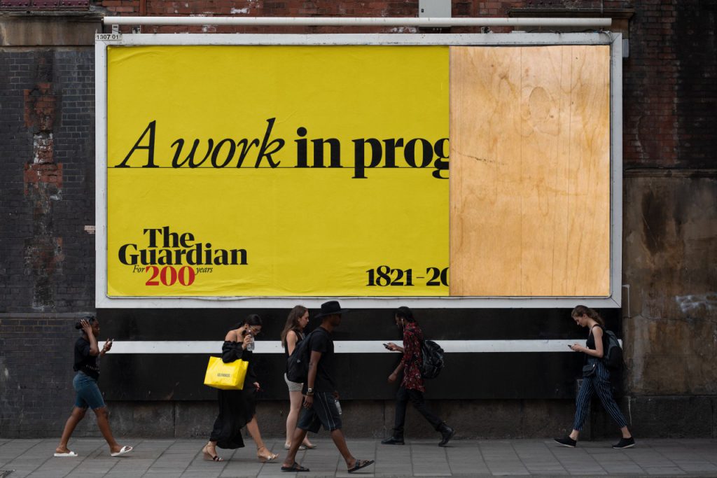«Work in progress», la campaña con la que The Guardian celebra su 200 ...